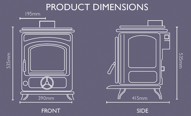 AGA Little Wenlock Wood Burning / Multi-Fuel Stove | Flames.co.uk