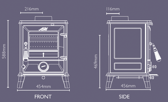 AGA Ludlow Wood Burning / Multi-Fuel Stove | Flames.co.uk
