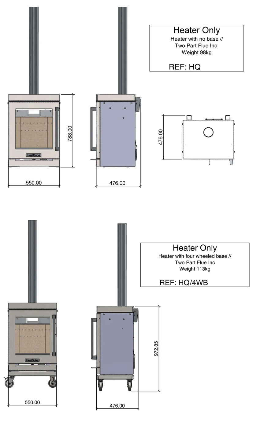 BBQube HeatQube - Outdoor Wood Burning Stove | Flames.co.uk