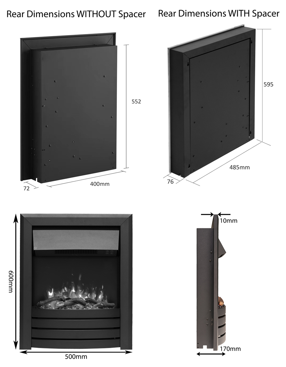 BlazeBright Accra Electric Fire | Flames.co.uk