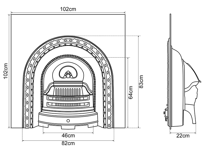 Carron Scotia Cast Iron Fireplace Insert | Flames.co.uk