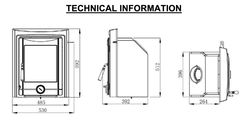 Cast Tec Cougar Eco Plus Multi-Fuel Inset Stove | Flames.co.uk