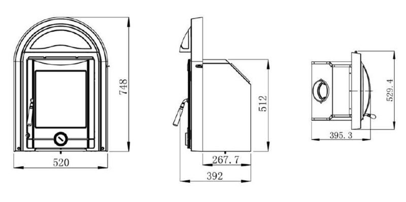 Cast Tec Polaris Multi-Fuel Inset Stove | Flames.co.uk