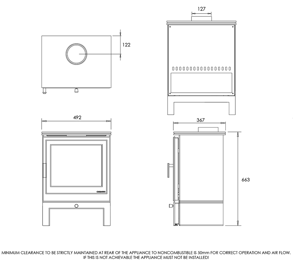 Chesneys Shoreditch Gas Stove | Flames.co.uk