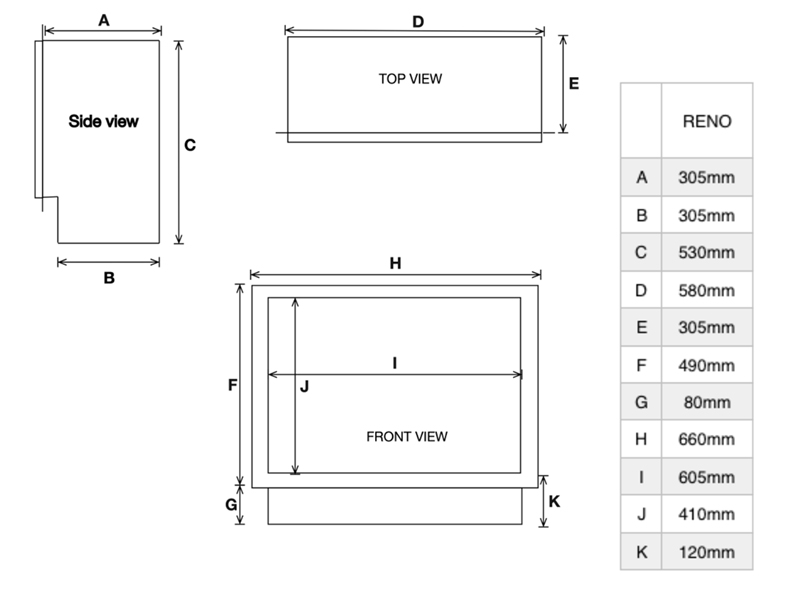 Crystal Fires Connelly Collection Reno 22" Inset Gas Fire | Flames.co.uk