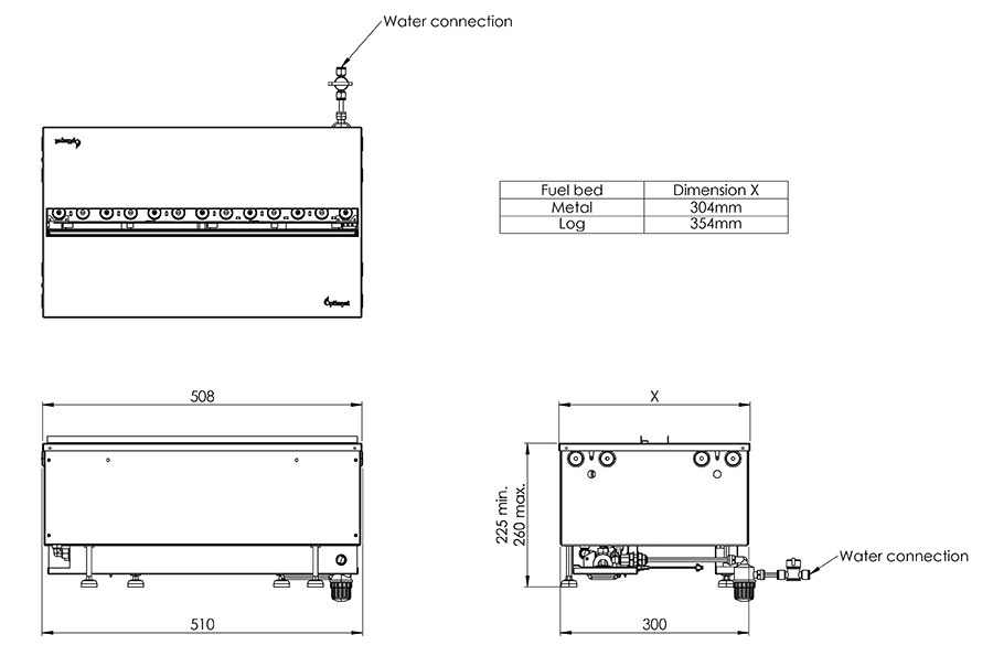 Dimplex Optimyst Cassette 500 Project Multi Electric Fire | Flames.co.uk