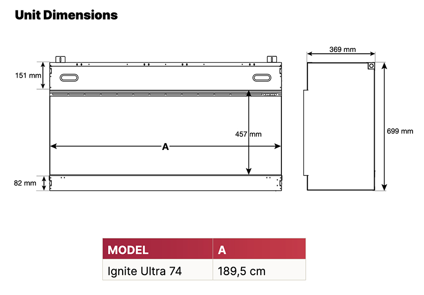 Dimplex Ignite Ultra 74 Electric Fire | Flames.co.uk