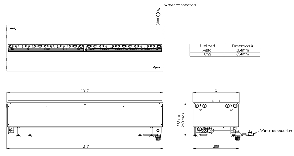 Dimplex Optimyst Cassette 1000 Project Multi Electric Fire | Flames.co.uk