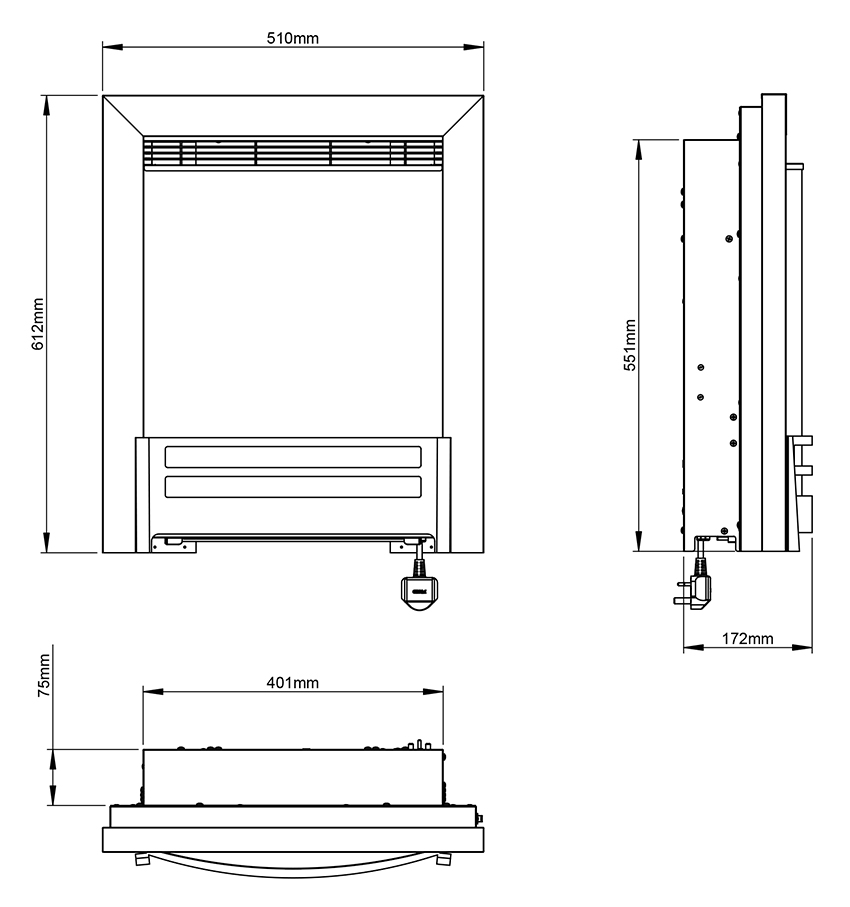 FLARE Ember Mk2 16" Electric Fire | Flames.co.uk