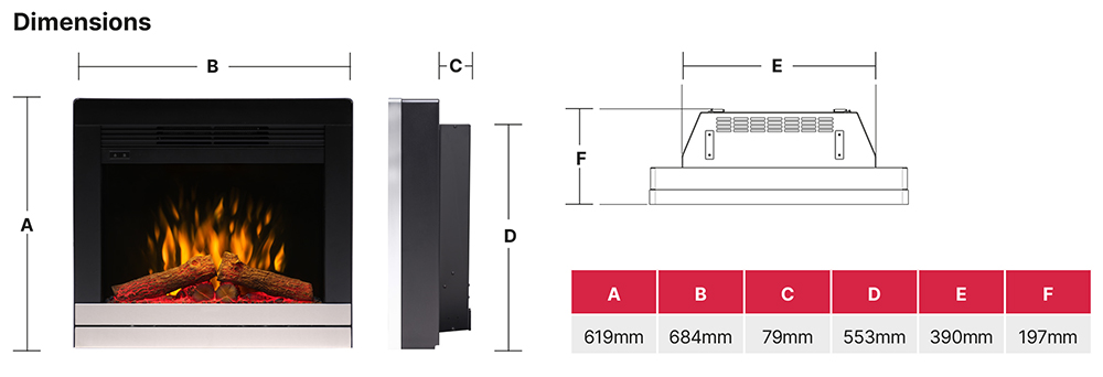 Dimplex Scala 22" Electric Fire | Flames.co.uk