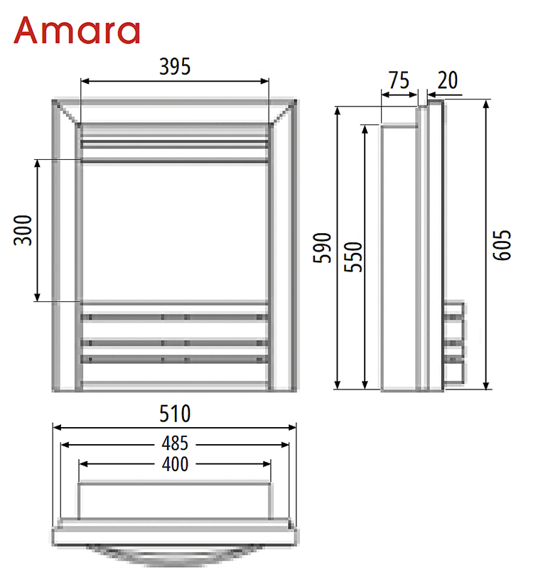 FireFX Amara Electric Fire | 16" Inset Fire | Flames.co.uk