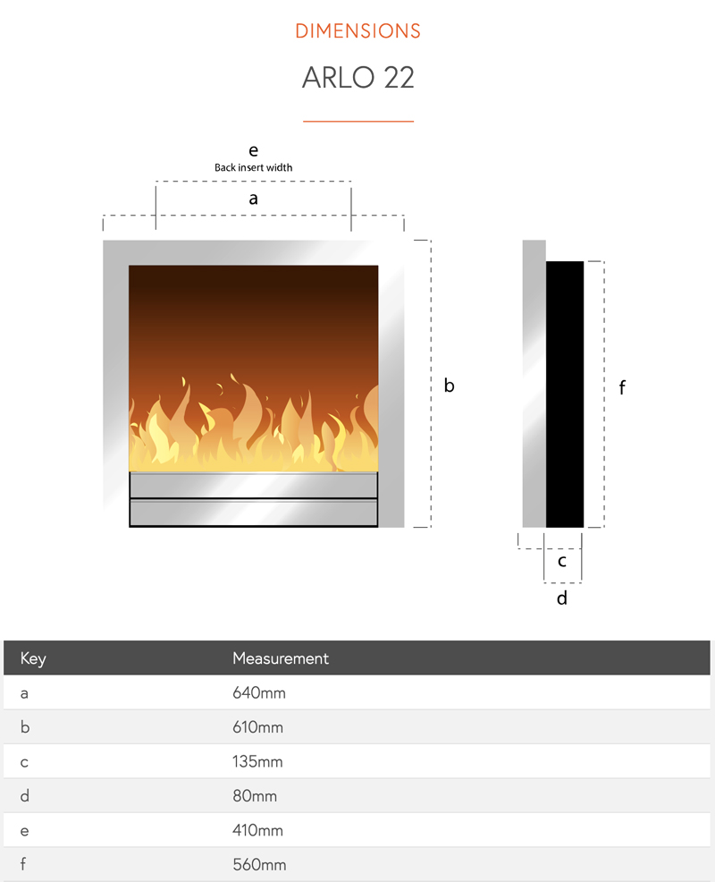 Flamerite Arlo 22 Electric Fire | Flames.co.uk