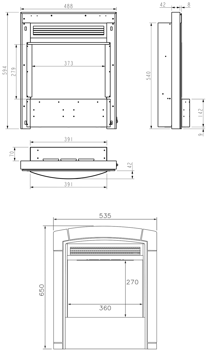 Flavel Proflame SL Caress Electric Fire | Flames.co.uk