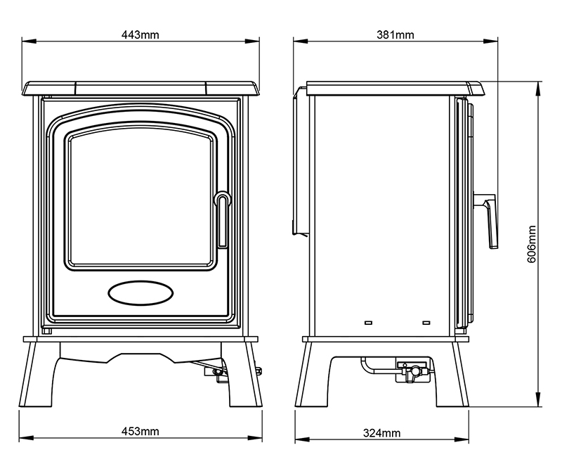 Broseley Hereford 5 Gas Stove | Flames.co.uk