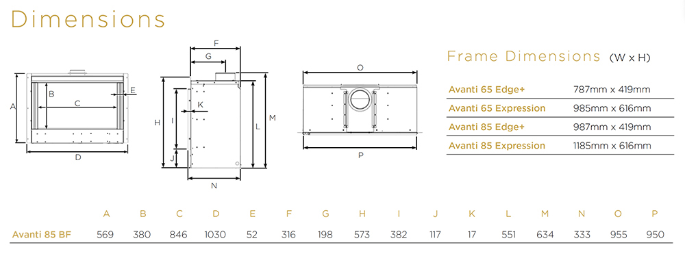 Onyx Avanti 65 Balanced Flue Gas Fire | Flames.co.uk