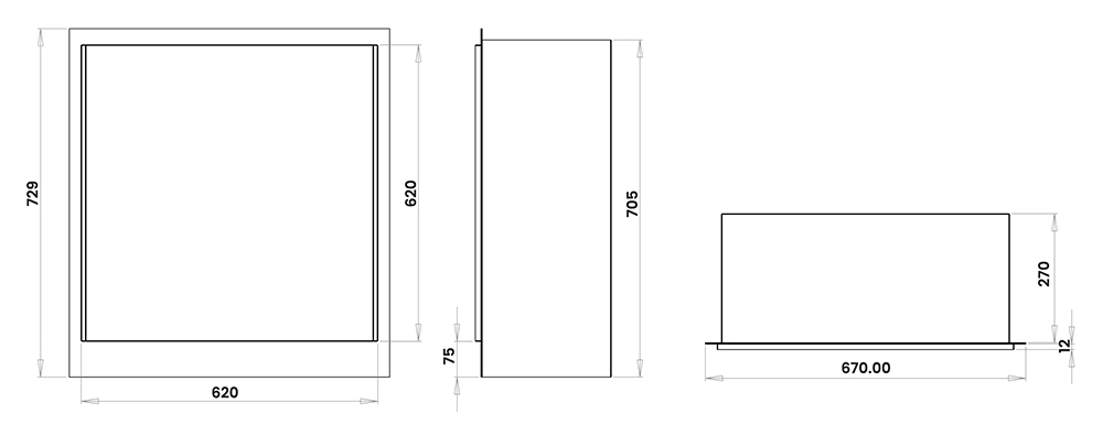 Paragon Panache 620 Hybrid Gas Fire | Flames.co.uk