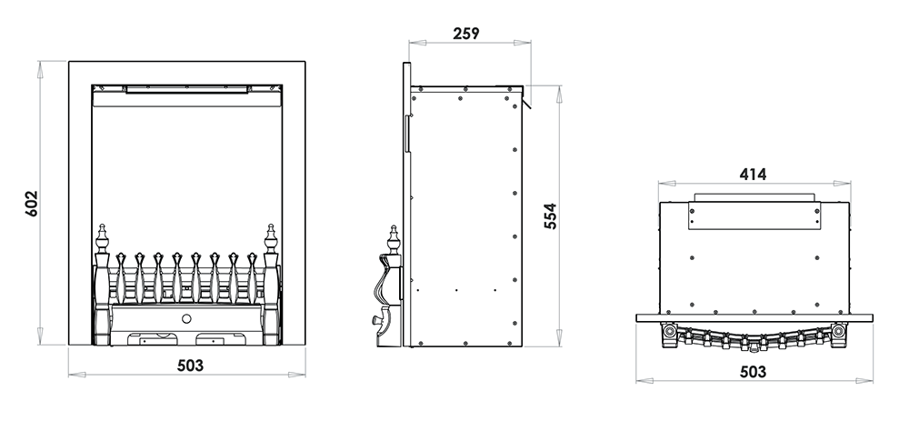 Paragon Core HE High Efficiency Gas Fire | Flames.co.uk