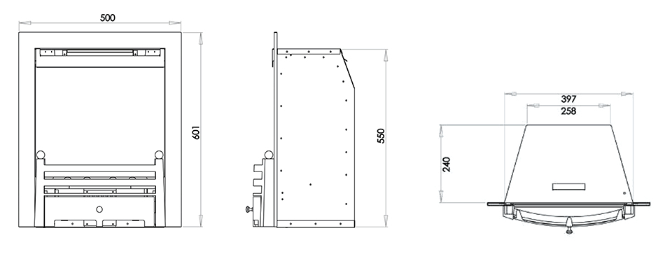 Paragon Focus HE High Efficiency Gas Fire | Flames.co.uk
