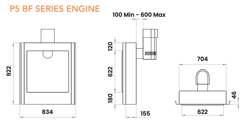 Paragon P5 Balanced Flue Gas Fire | Flames.co.uk