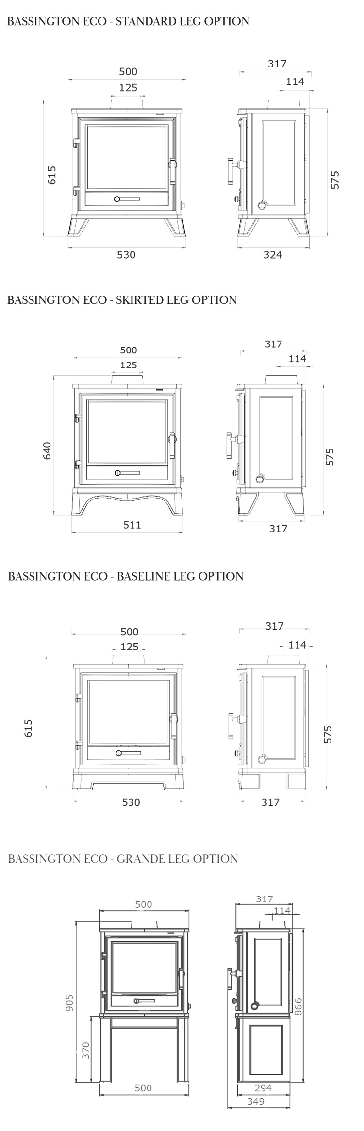 Penman Bassington Eco Multi-Fuel Stove - Black | Flames.co.uk