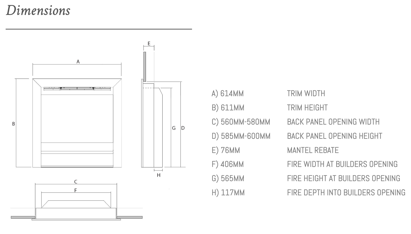 Wildfire Ravel 550 HE High Efficiency Contemporary Gas Fire | Flames.co.uk