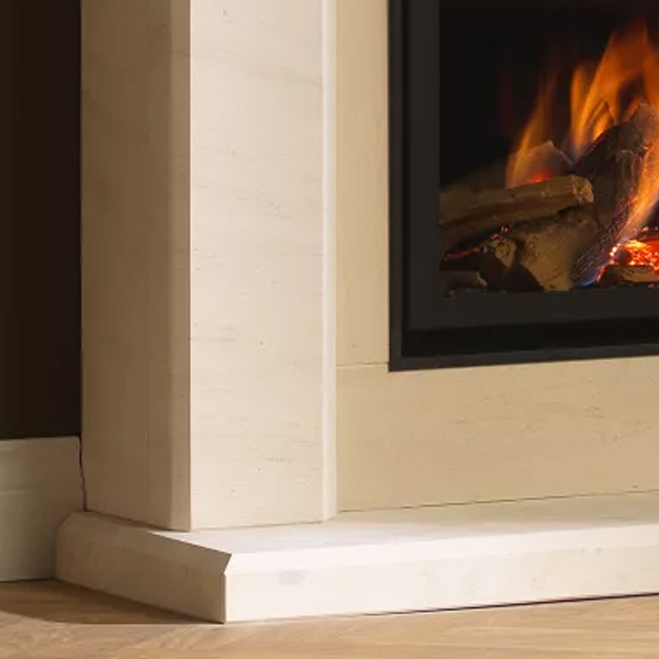 Wildfire Ravel 800BF Asti Limestone Balanced Flue Gas Fire Suite ...