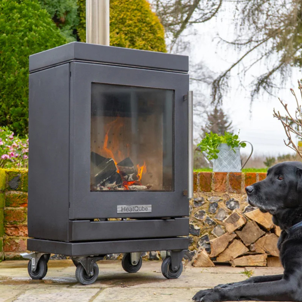 Legend Garden Cube - Outdoor Wood Burning Stove | Flames.co.uk