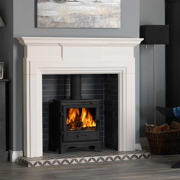 Penman Bassington Eco Multi-Fuel Stove - Warm White | Flames.co.uk