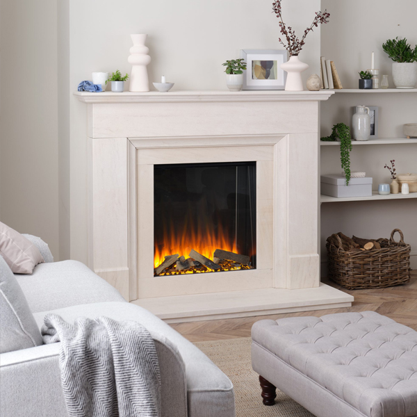 British Fires Hinton Cast Iron Electric Stove | Flames.co.uk