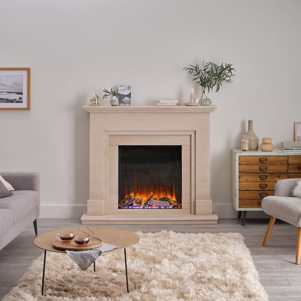 British Fires Hinton Cast Iron Electric Stove | Flames.co.uk