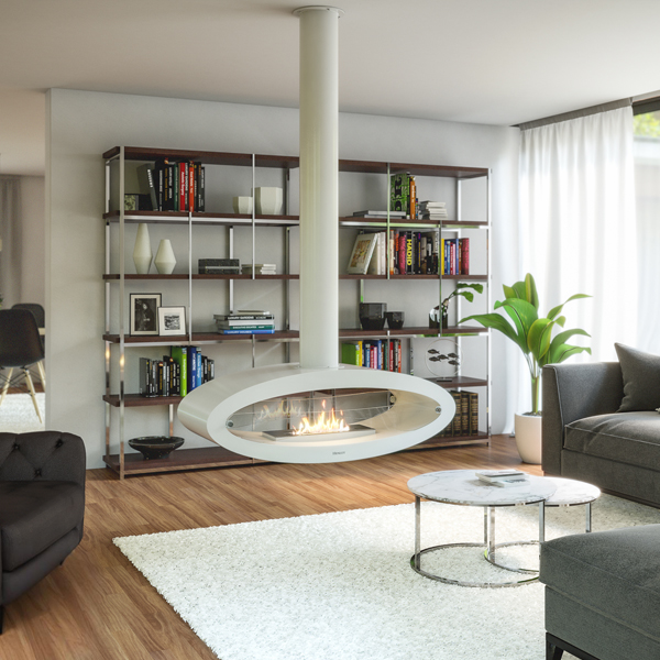 Henley Budapest Ceiling Hung Bioethanol Fire | Flames.co.uk