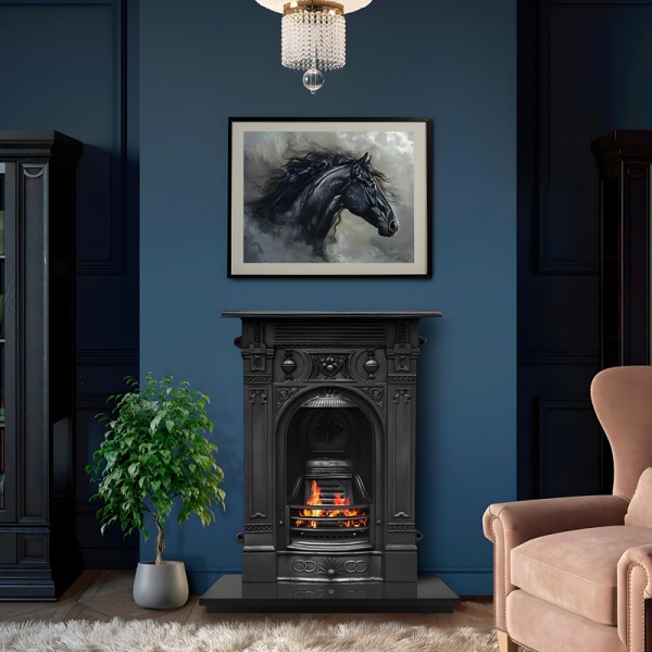 Carron Victorian Small Cast Iron Combination Fireplace | Flames.co.uk