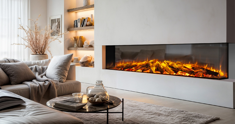 Media Walls - Combining a Fireplace with your TV to create a stunning feature | Flames.co.uk