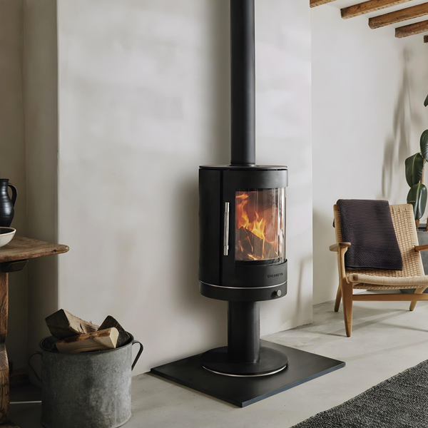 Chesneys Solstice 5WS Pedestal Wood Burning Stove | Flames.co.uk