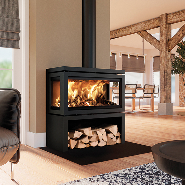 Dik Geurts Vidar Triple Large Store Wood Burning Stove | Flames.co.uk