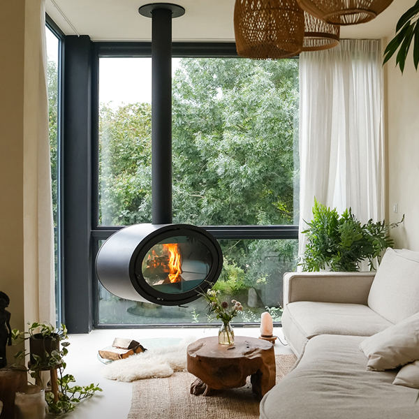 Dik Geurts Oval Wood Burning Stove | Flames.co.uk