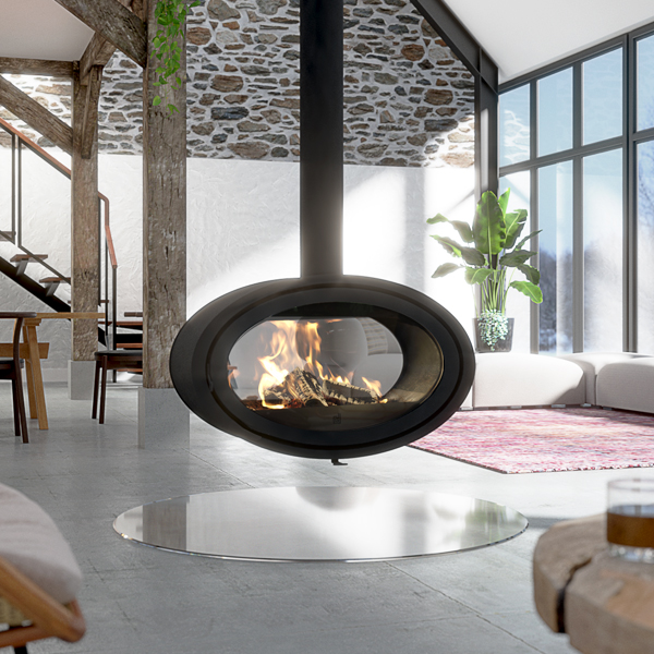 Dik Geurts Oval Wood Burning Stove | Flames.co.uk
