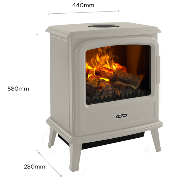 Dimplex Fortrose Optimyst Electric Stove | Flames.co.uk
