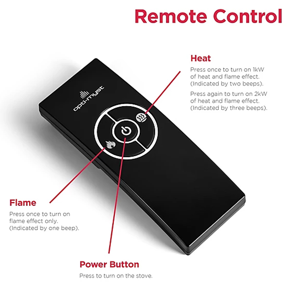 Dimplex Fortrose Optimyst Electric Stove | Flames.co.uk
