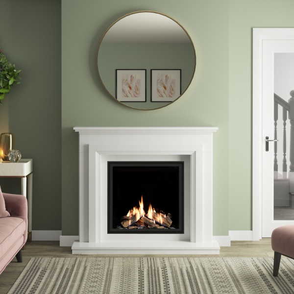 Elgin & Hall Alford 750CF Marble Gas Fireplace Suite | Flames.co.uk
