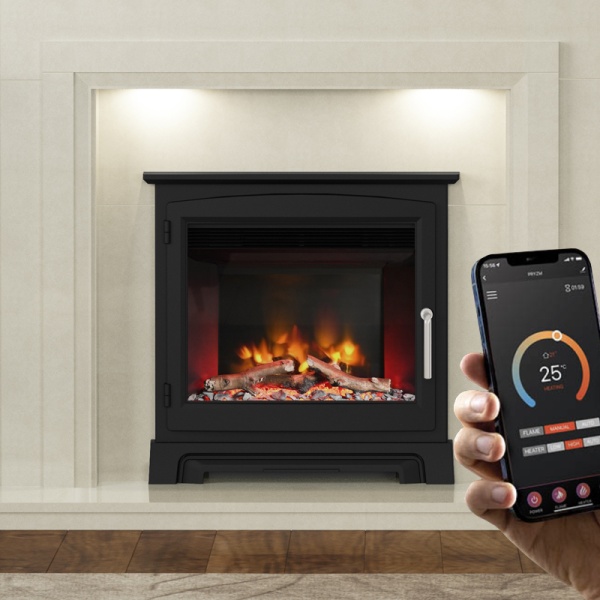 British Fires Hinton Cast Iron Electric Stove | Flames.co.uk