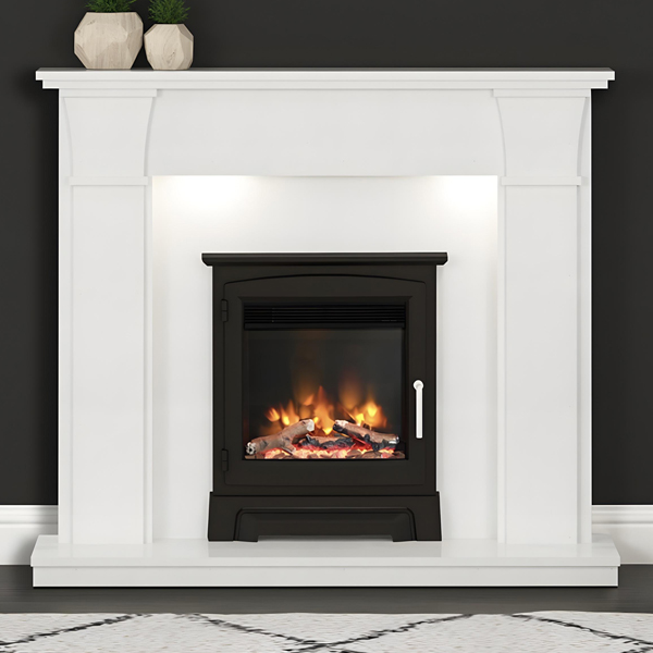 Elgin & Hall Mosello Marble Fireplace | Flames.co.uk