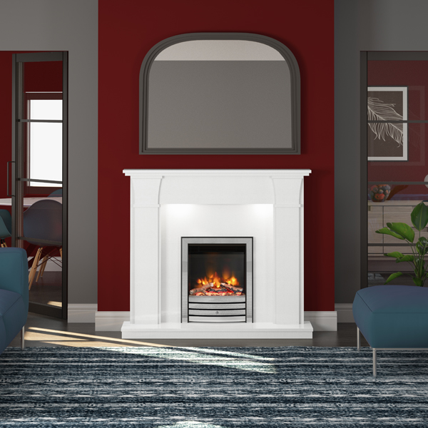 Elgin & Hall Mosello Marble Fireplace | Flames.co.uk