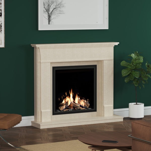Elgin & Hall Erdington 750CF Marble Gas Fireplace Suite | Flames.co.uk