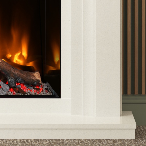 Elgin & Hall Kudosa Marble Electric Fireplace Suite | Flames.co.uk