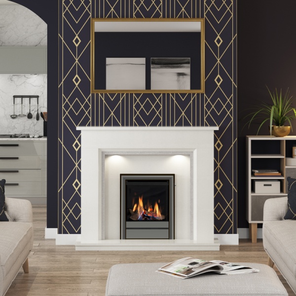 Elgin & Hall Mosello Marble Fireplace | Flames.co.uk