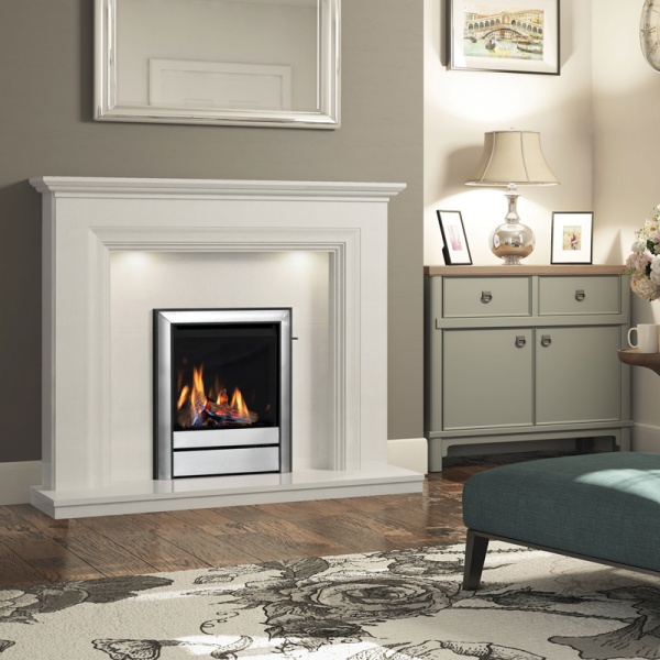 Elgin & Hall Odella Marble Fireplace | Flames.co.uk