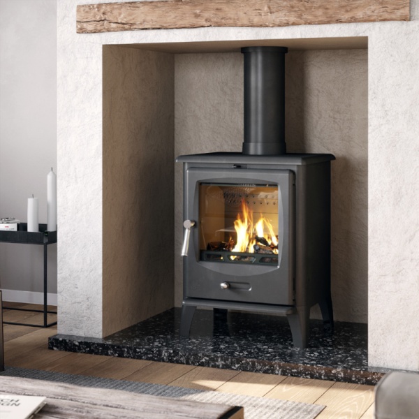 F2 Fires Accona 5kW Log Store Multi-Fuel Stove | Flames.co.uk