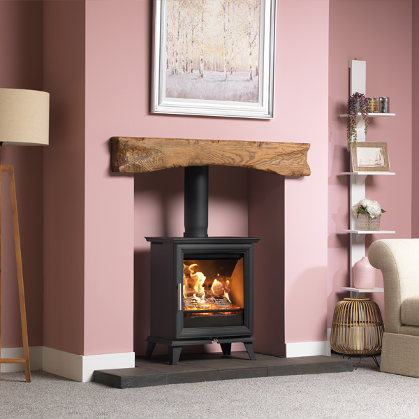 Fireline Woodtec FCS Cylinder 5kW Wood Burning Stove | Flames.co.uk