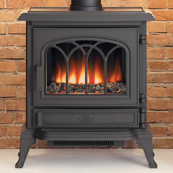 British Fires Hinton Cast Iron Electric Stove | Flames.co.uk
